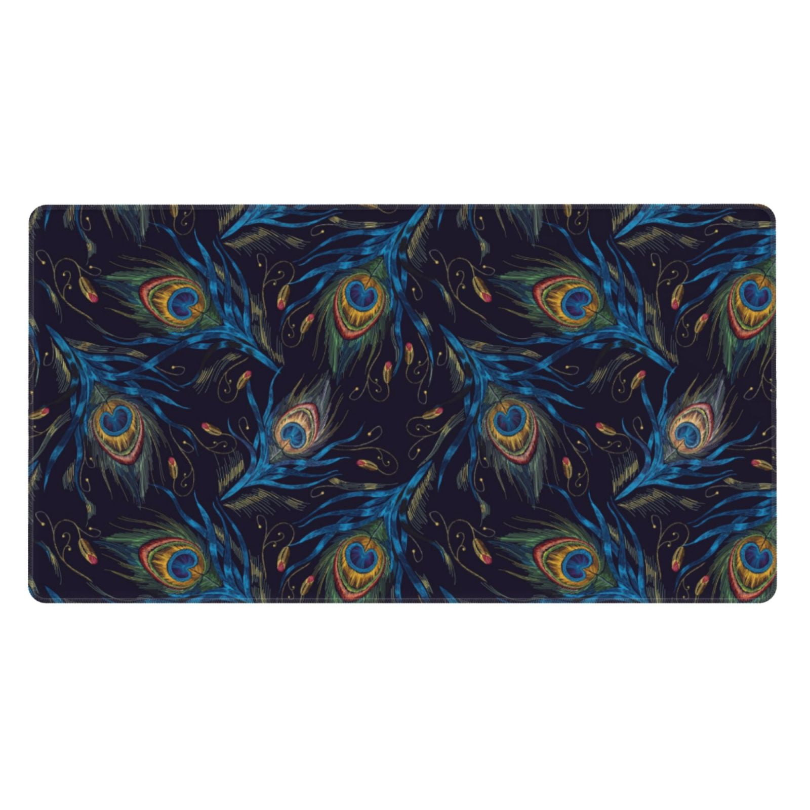 Cauagu Peacock Feathers for Large Mouse Pad,XXL Extended Gaming Mouse ...