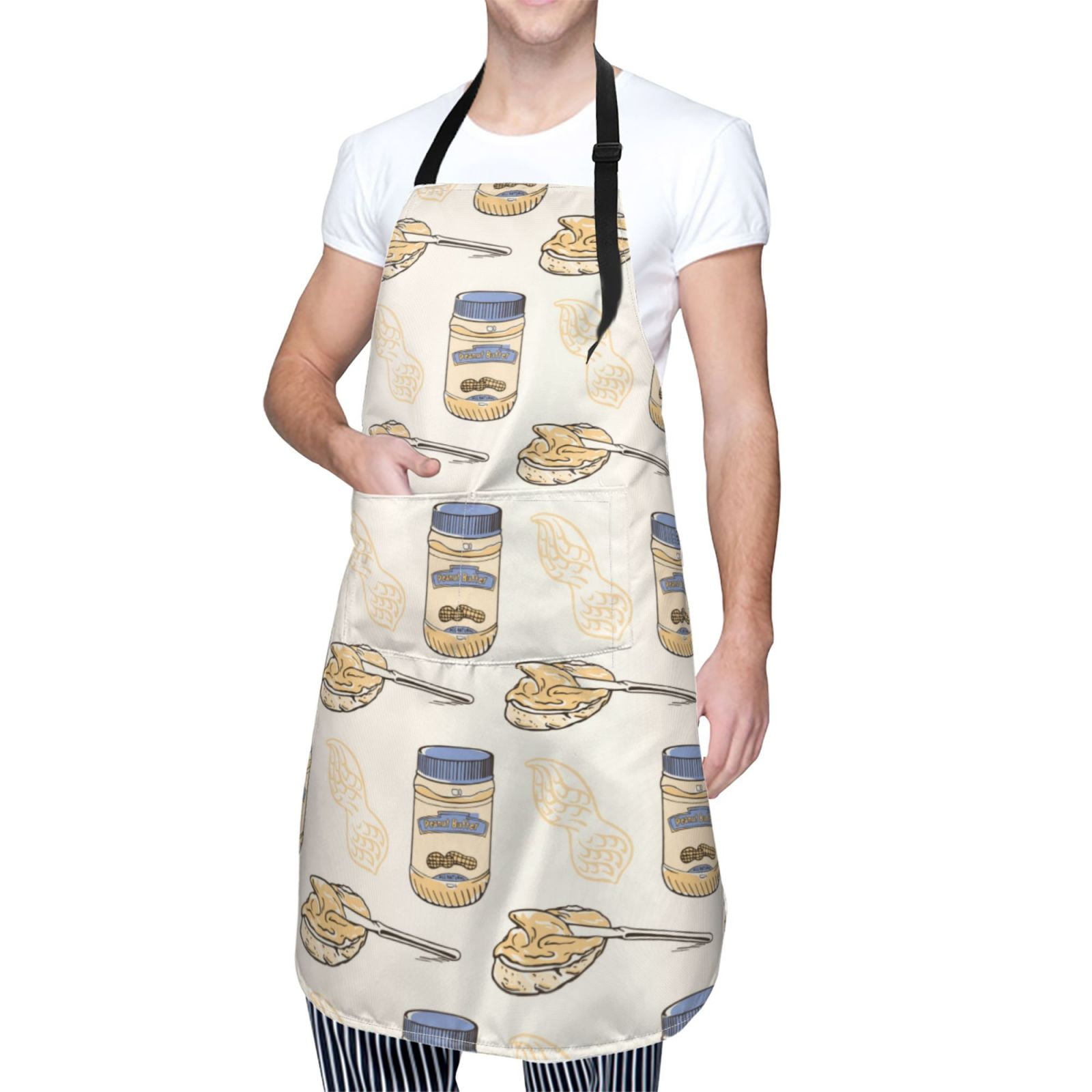 Cauagu Peanuts Aprons with Pockets,Waterproof Apron for Women,Kitchen ...