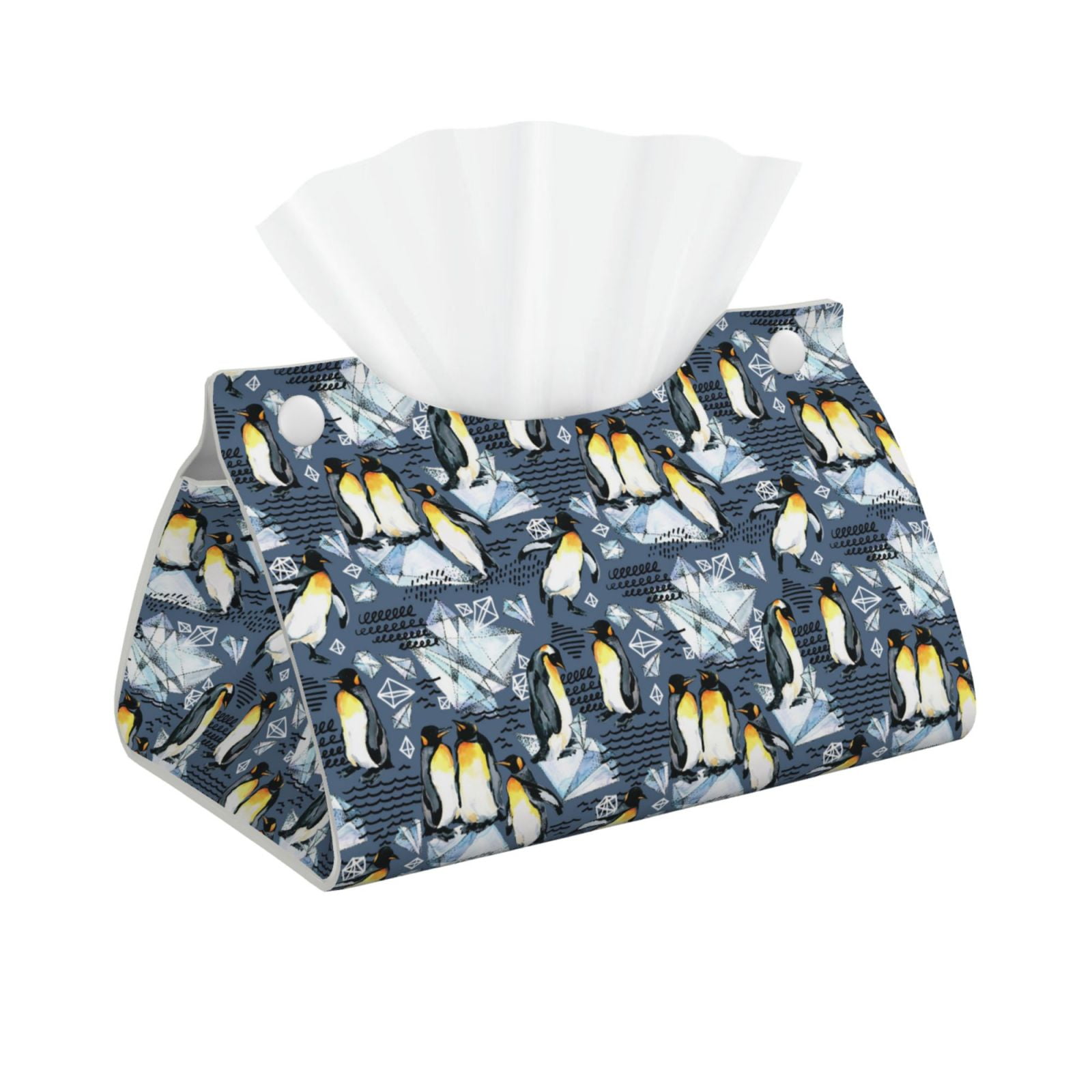 Cauagu Penguin Arctic Adventure for Large Tissue Box Cover Rectangular ...