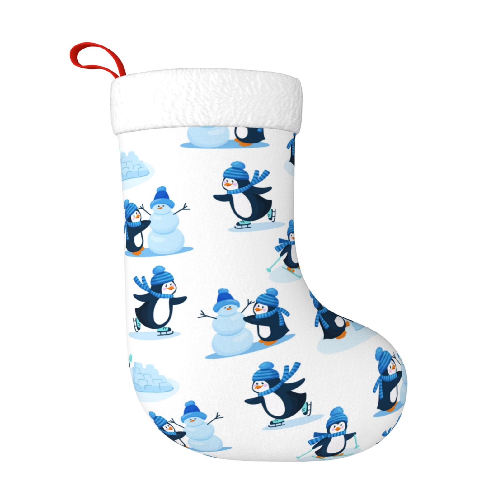 Cauagu Penguin Winter Fun for Christmas Stockings,1-Pack Large Xmas ...