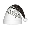Cauagu Piano Keys With Musical Notes Pattern Christmas Hat for Kids ...