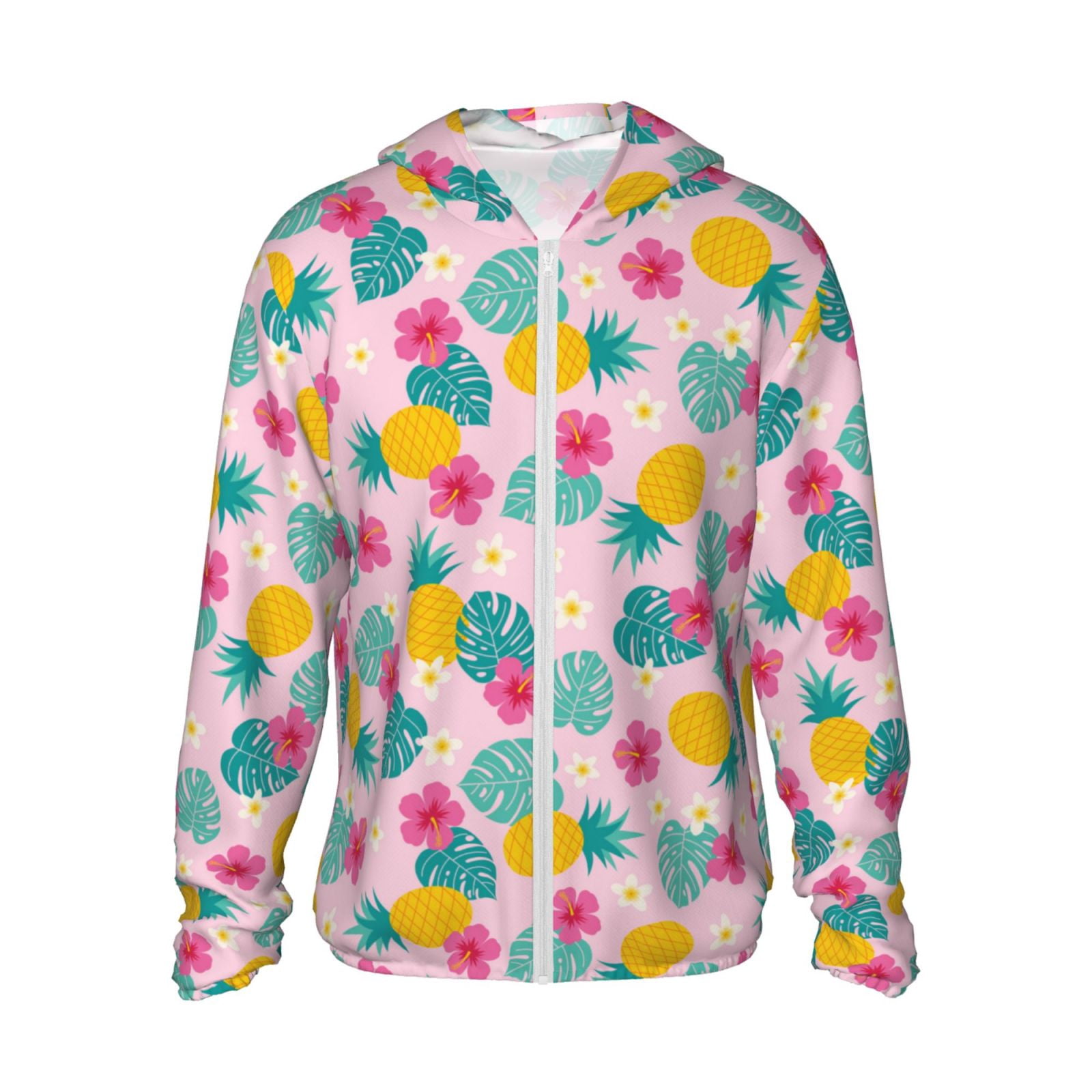 Cauagu Pineapple And Leaves for Sun Protection Hoodie for Men and Women ...