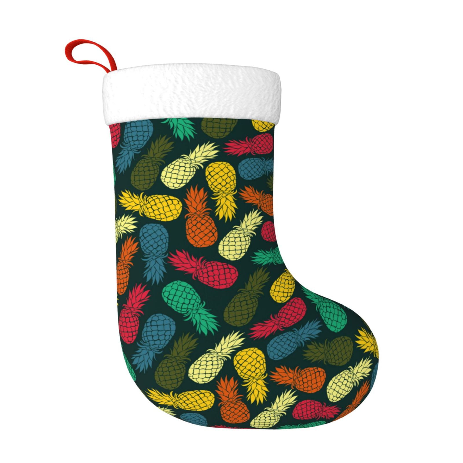 Cauagu Pineapple Fruit Colorful for Christmas Stockings,1-Pack Large ...