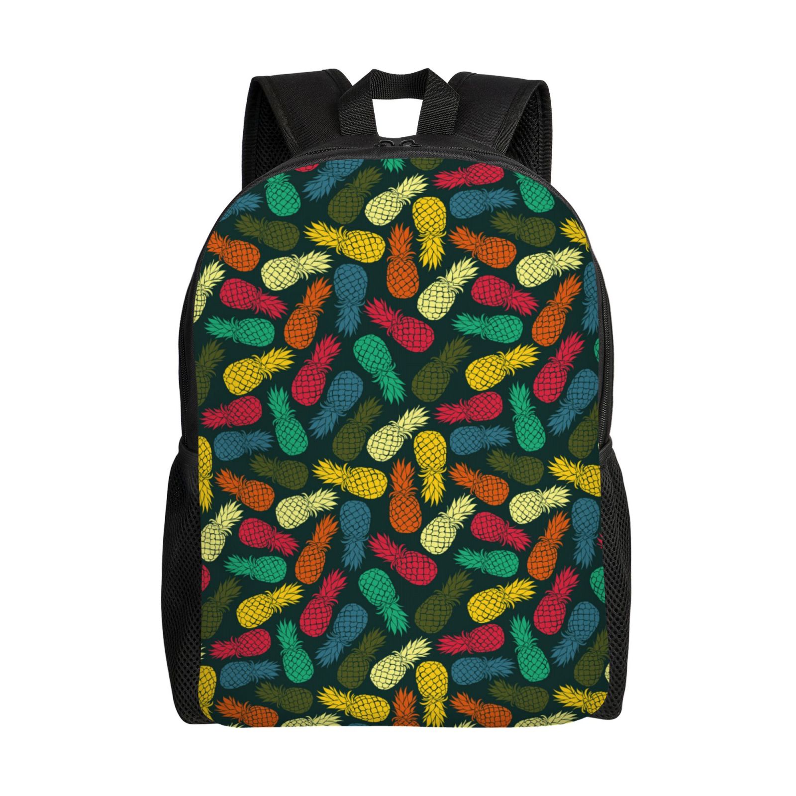 Cauagu Pineapple Fruit Colorful Print Backpacks,Travel Daypack Casual ...