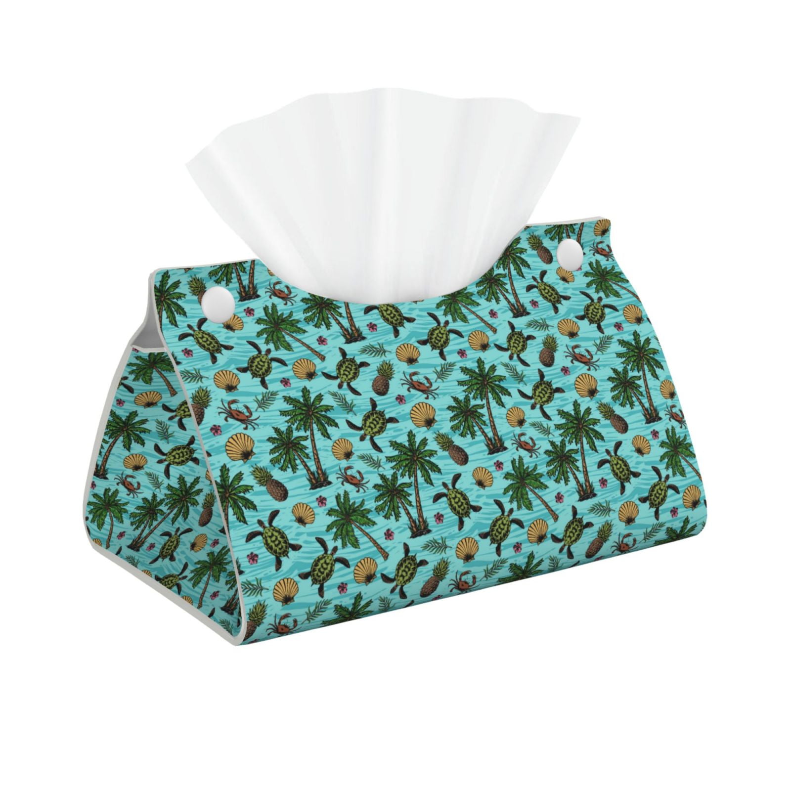 Cauagu Pineapple Sea Turtle for Large Tissue Box Cover Rectangular–Plus ...