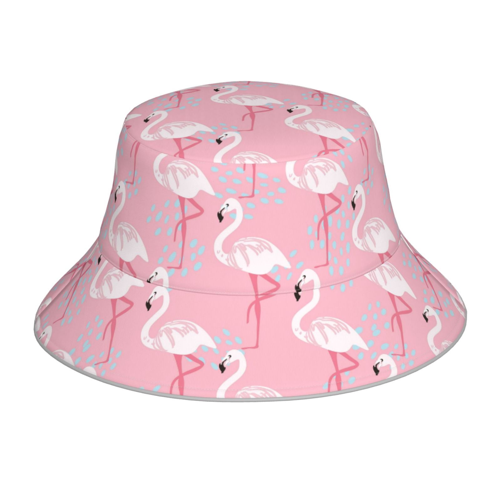 Cauagu Pink Flamingo for Unisex Bucket Hat,Outdoor Summer Beach Fishing ...