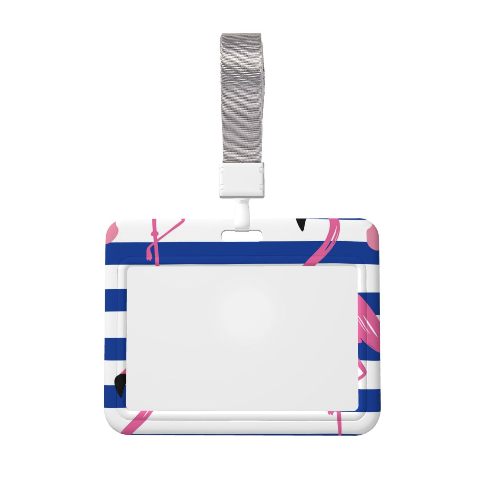Cauagu Pink Flamingo for ID Badge Holder,Badge Holder with Windows Key ...