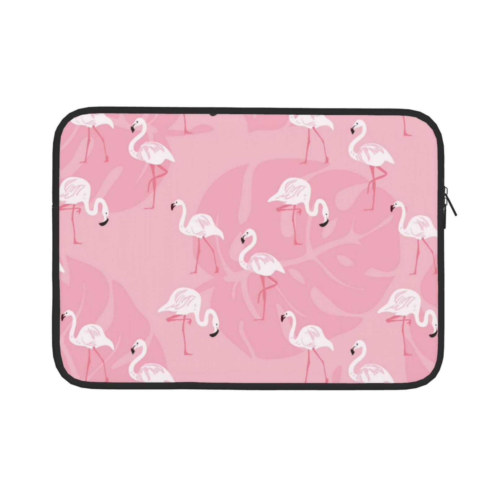 Cauagu Pink Flamingos and Flowers Print Laptop Sleeve Case, Laptop ...