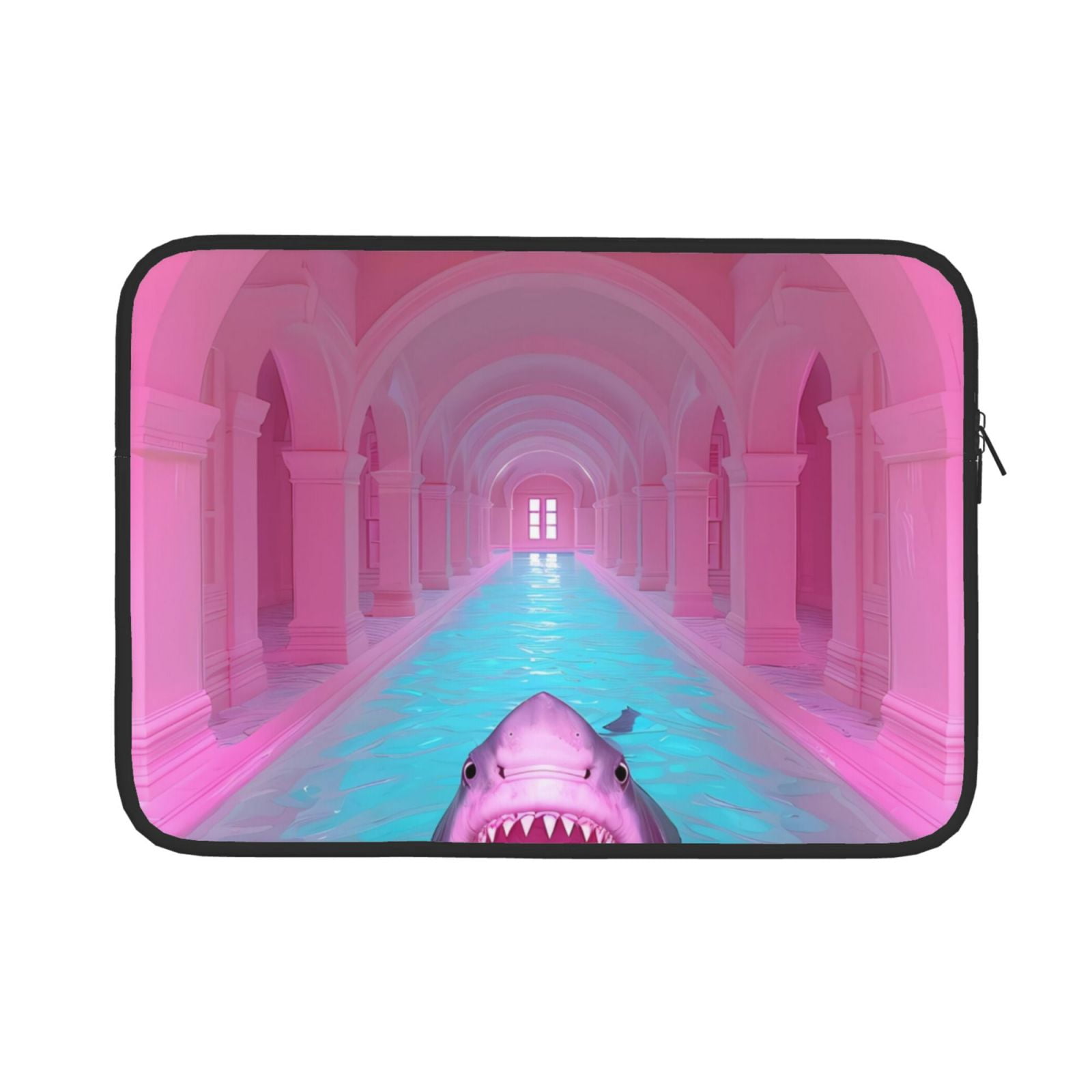 Cauagu Pink Shark Pool Fantasy Print Laptop Sleeve Case, Laptop Cover ...
