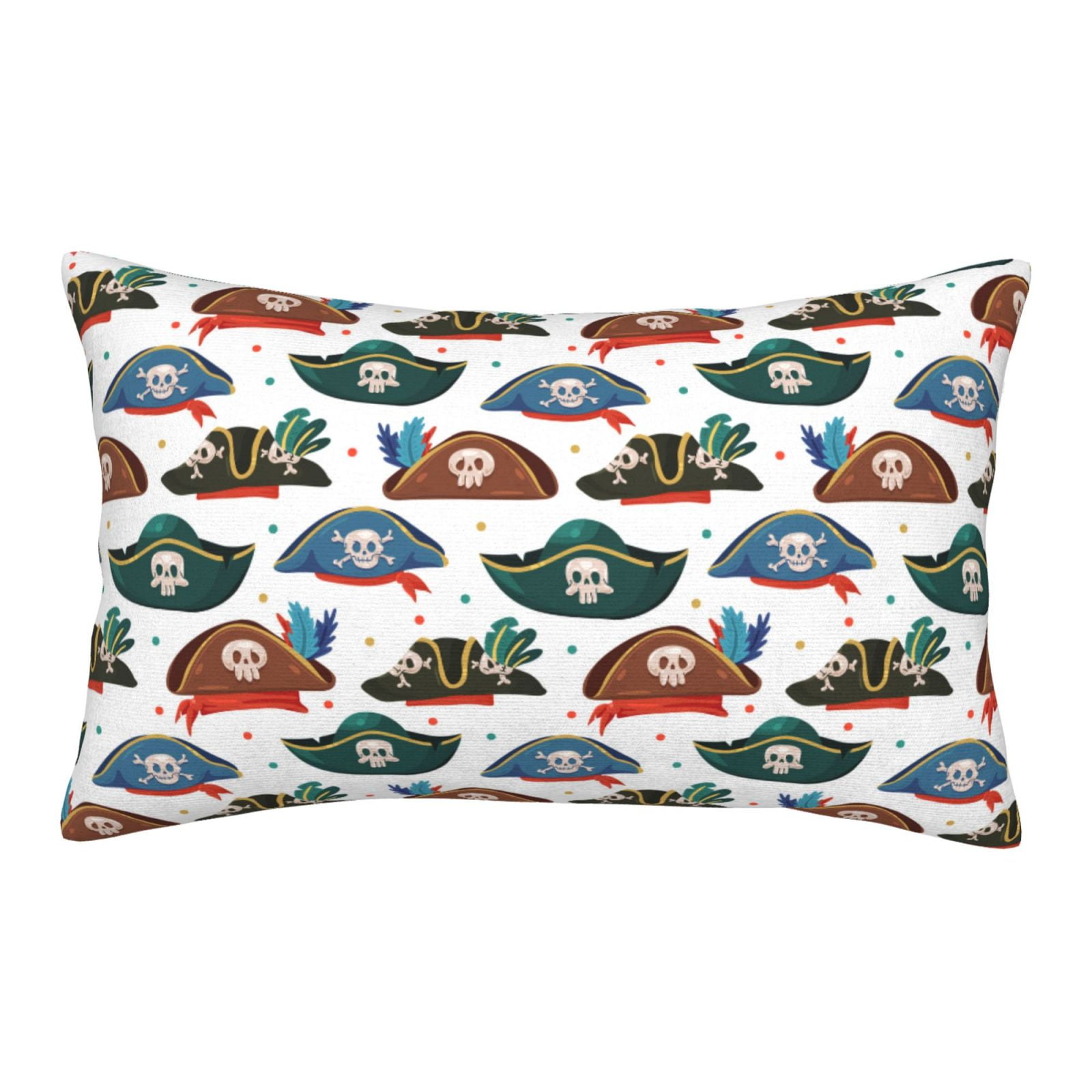 Cauagu Pirate Hats Print Pillow Covers with Envelope Closure,1PC Pillow ...