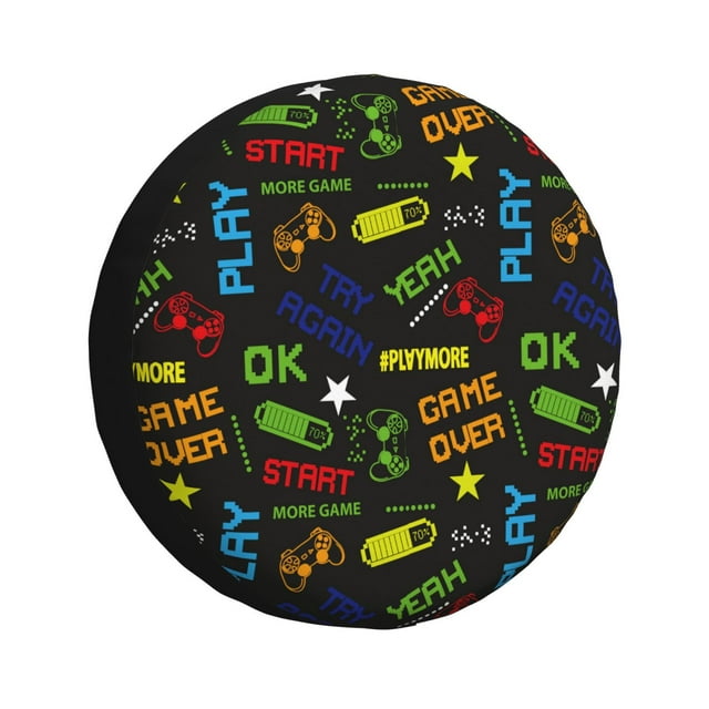 Cauagu Pixel Game for Spare Tire Cover Wheel Protector Universal for ...