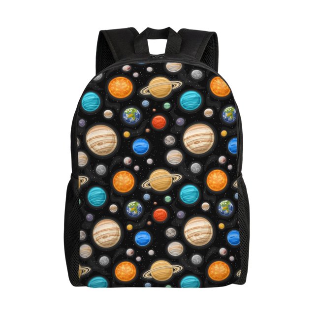 Cauagu Planets In Deep Space Print Backpacks,Travel Daypack Casual ...