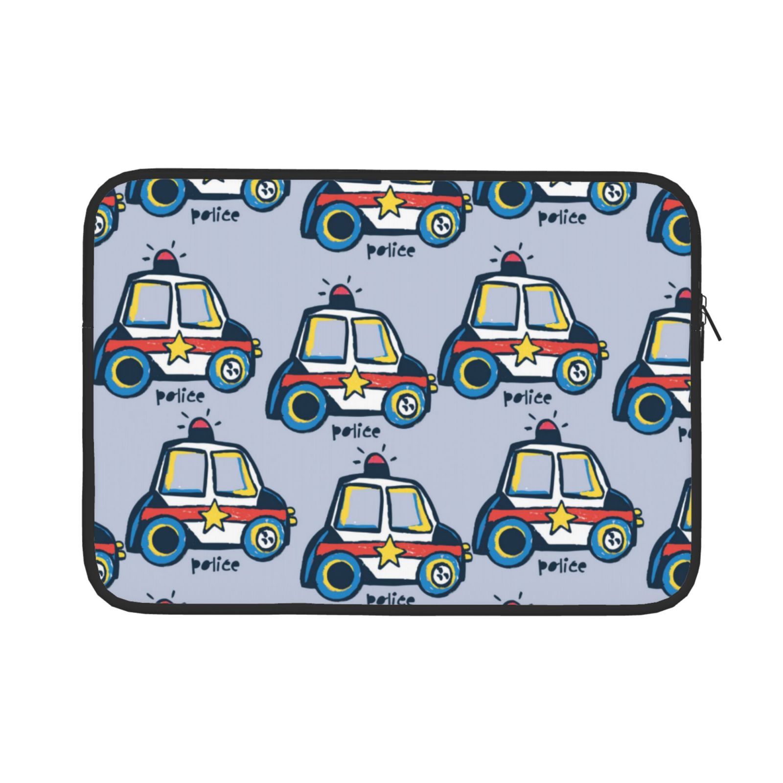 Cauagu Police Car Print Laptop Sleeve Case, Laptop Cover Portable ...