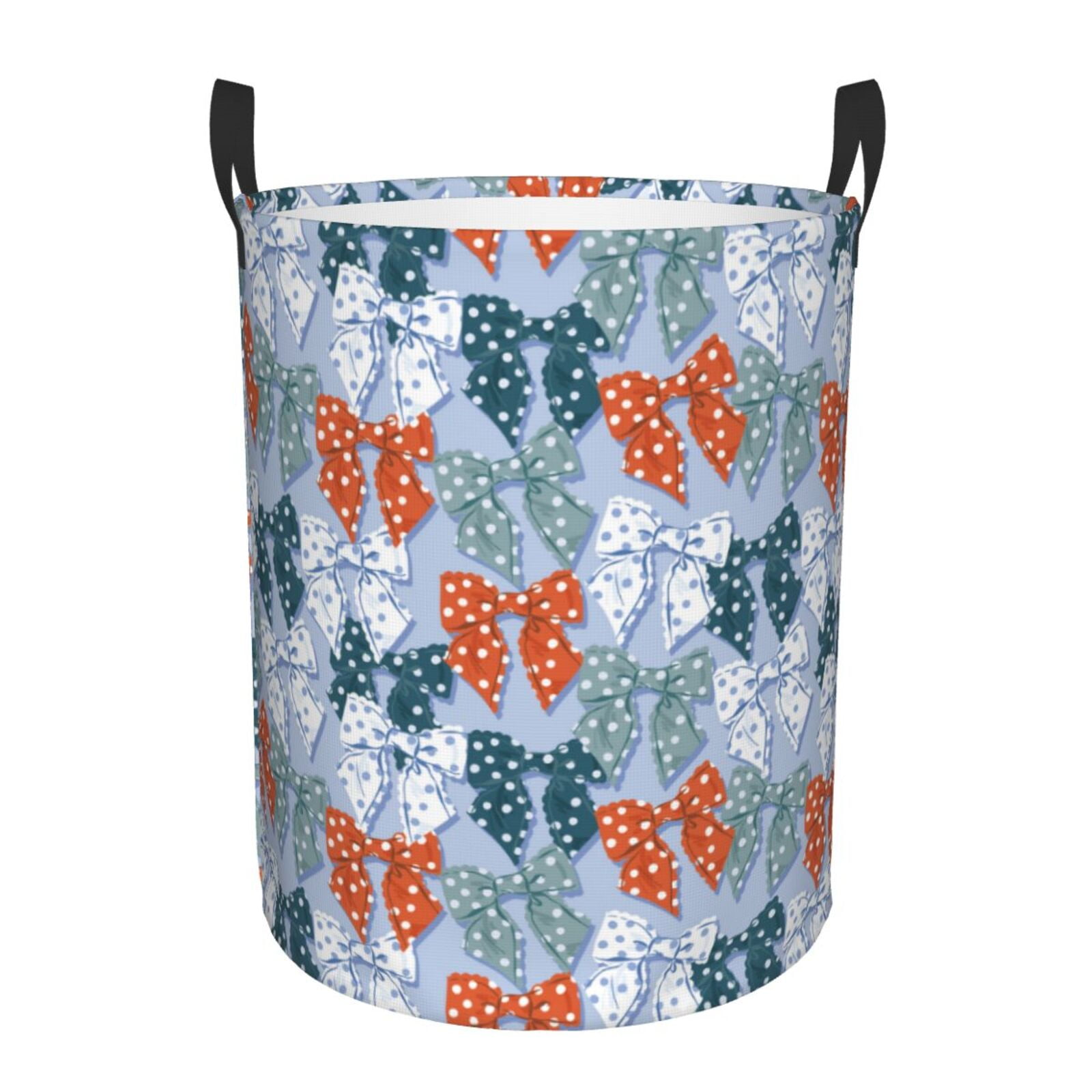 Cauagu Polka dot bow for Laundry Basket,Collapsible Organizer Basket ...
