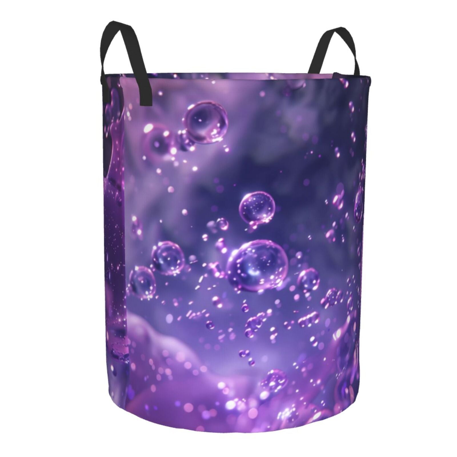Cauagu Purple Bubble Abstract Art for Laundry Basket,Collapsible ...