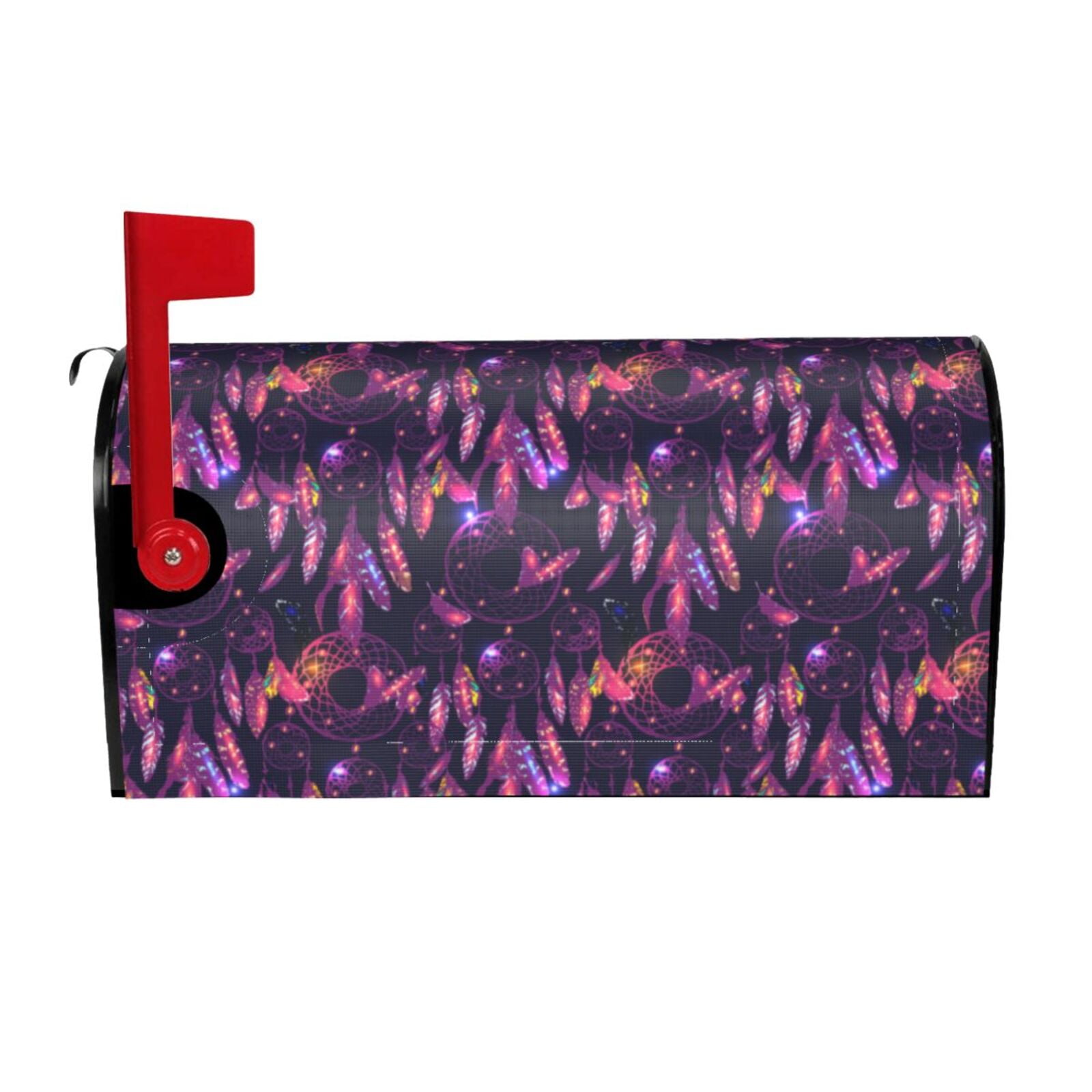 Cauagu Purple Dreamcatcher Pattern Magnetic Mailbox Covers, Mailbox ...