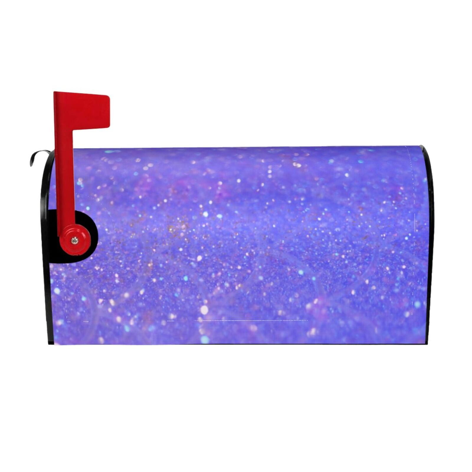 Cauagu Purple Glitter Pattern Magnetic Mailbox Covers, Mailbox Cover ...