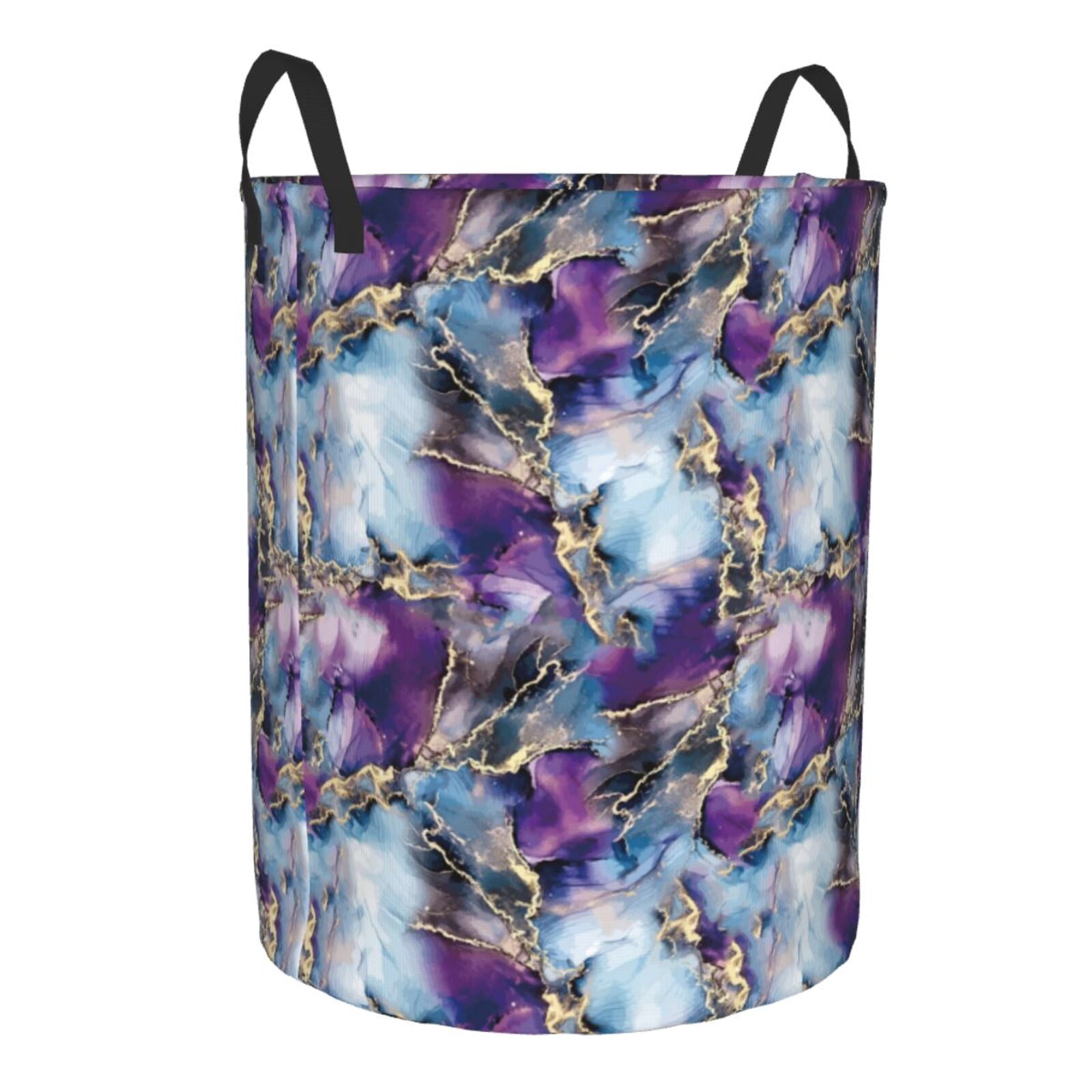 Cauagu Purple Marble Texture for Laundry Basket,Collapsible Organizer ...