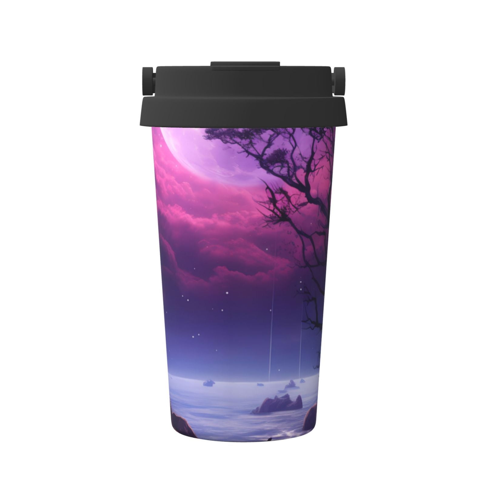 Cauagu Purple Moon Tree Night Sky for Stainless Steel Vacuum Insulated ...