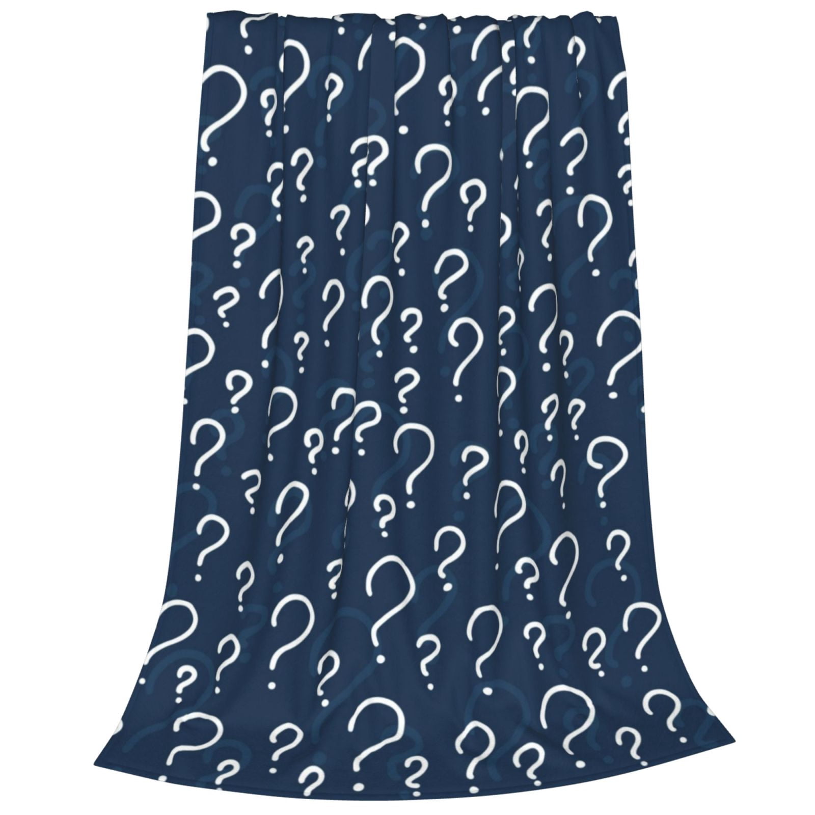 Cauagu Question Marks Pattern Flannel Bed Blankets,Fleece Blanket ...