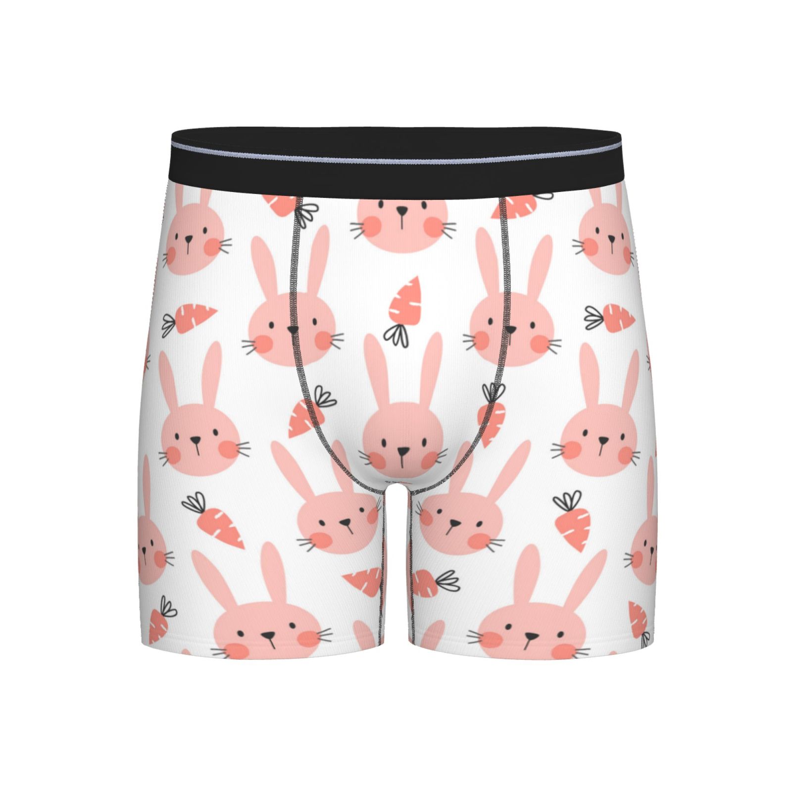 Cauagu Rabbit Is And Carrots Print Men's Boxer Briefs, Funny & Cute ...