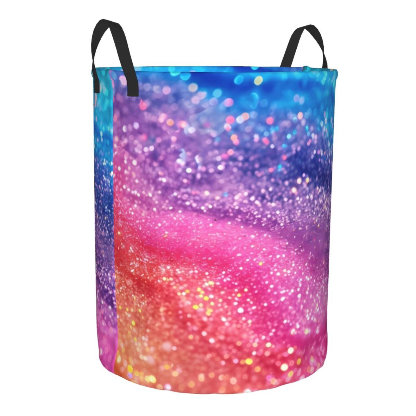 Cauagu Rainbow Glitter Cute for Laundry Basket,Collapsible Organizer ...