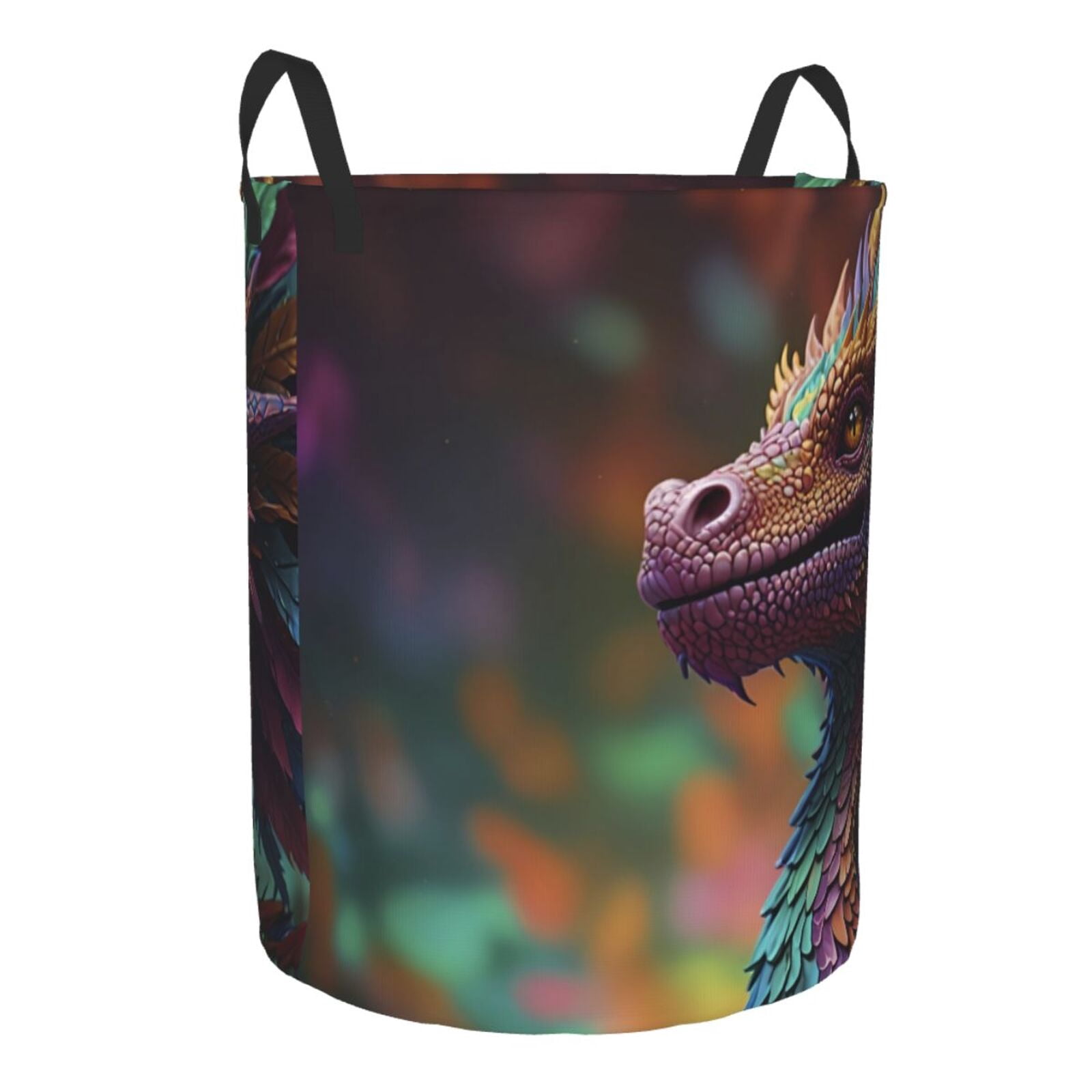 Cauagu Rainbow Scales Fantasy Dragon for Laundry Basket,Collapsible ...