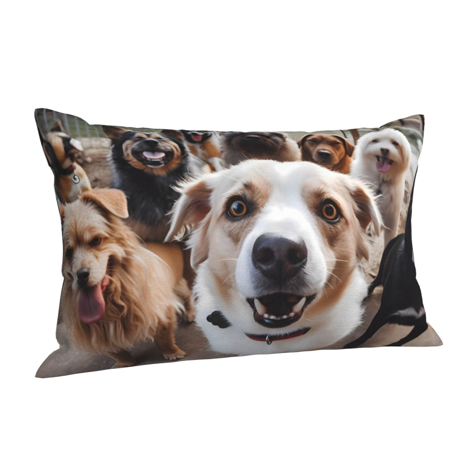 Cauagu Realistic Cute Puppy Print Pillow Covers with Envelope Closure ...