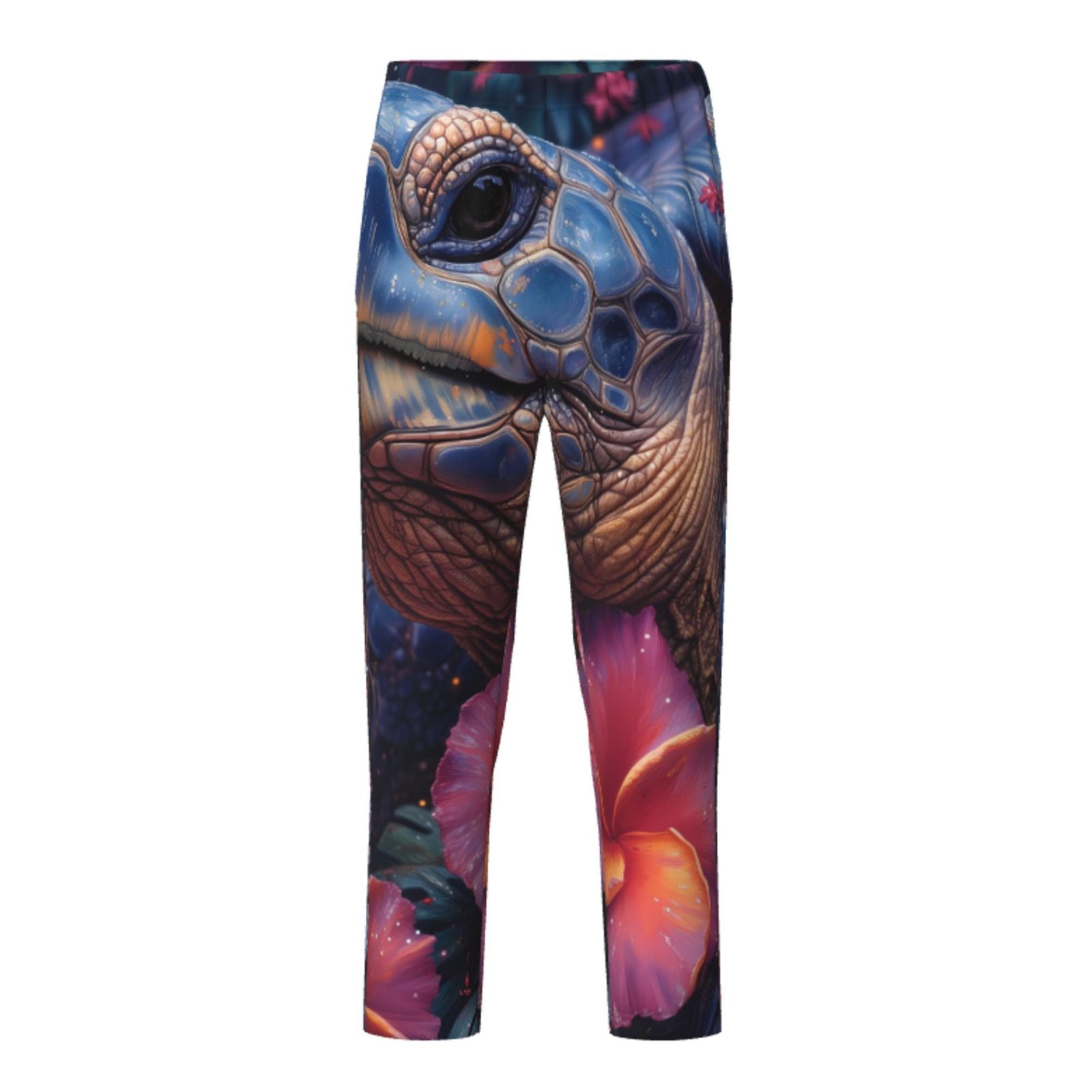 Cauagu Realistic Flower Turtle for Cute Pajamas Pants,Elastic Waist ...