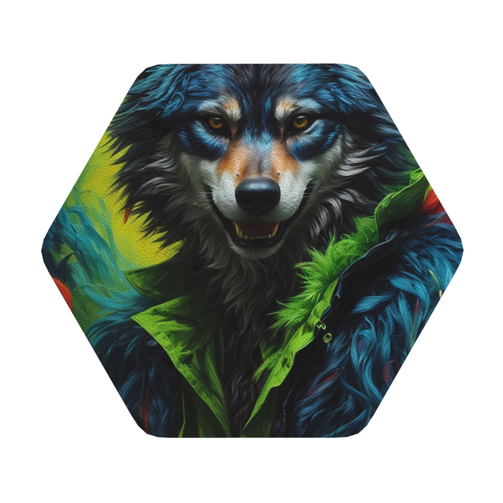 Cauagu Realistic Style Wolf Warrior for Round Coaster,Drink Coasters ...