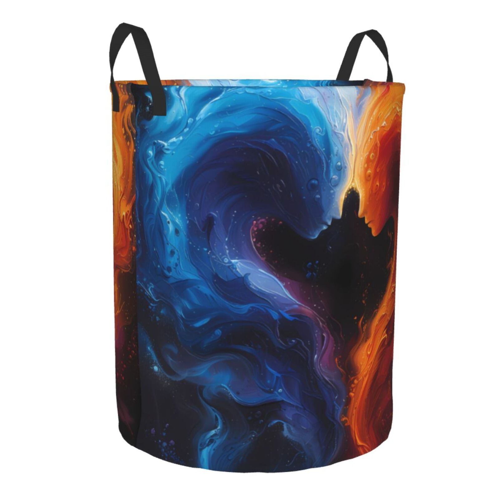 Cauagu Red And Blue Abstract for Laundry Basket,Collapsible Organizer ...