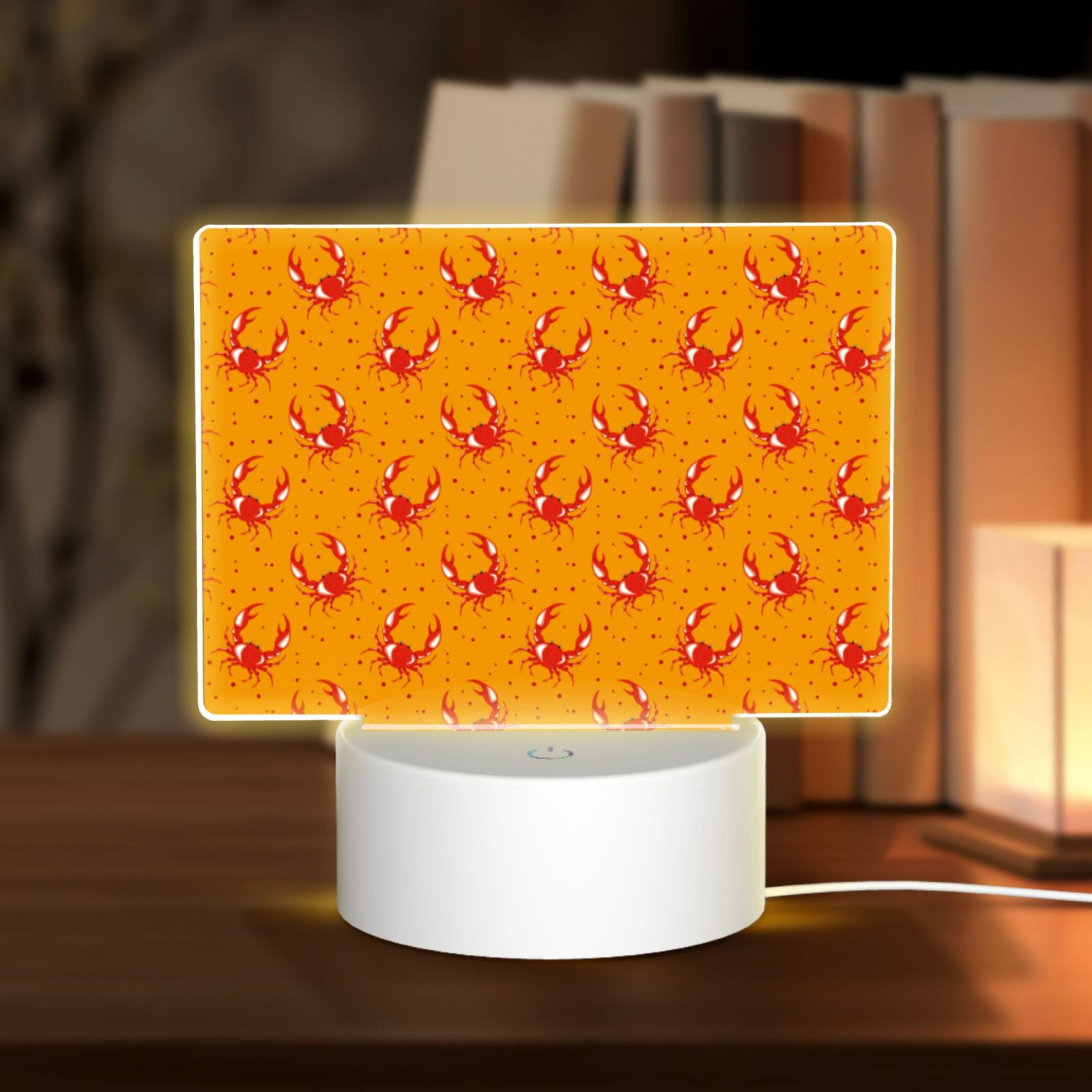 Cauagu Red Crab for Rectangle Acrylic Night Light - Acrylic Modern ...