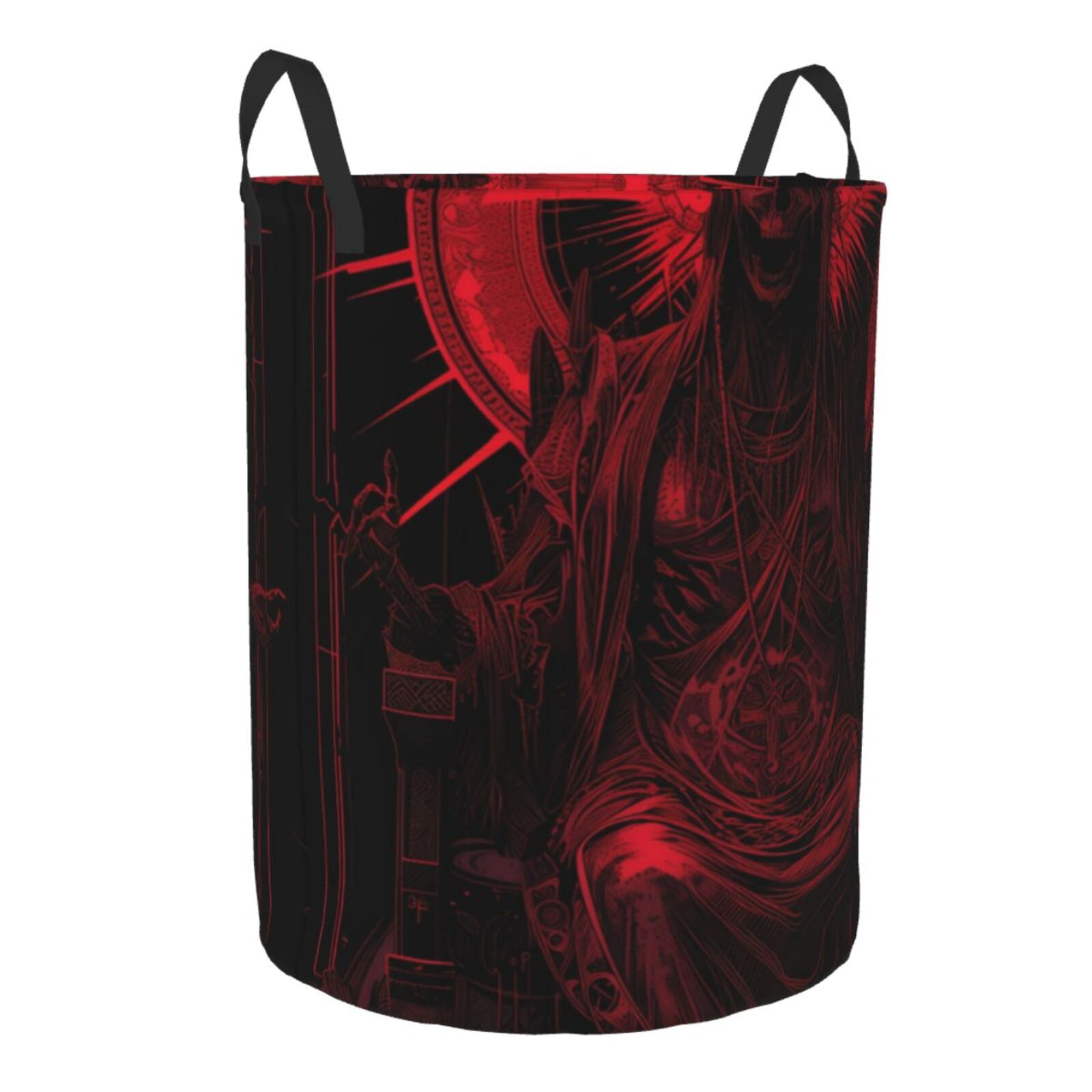Cauagu Red Gothic Skeleton Throne for Laundry Basket,Collapsible ...