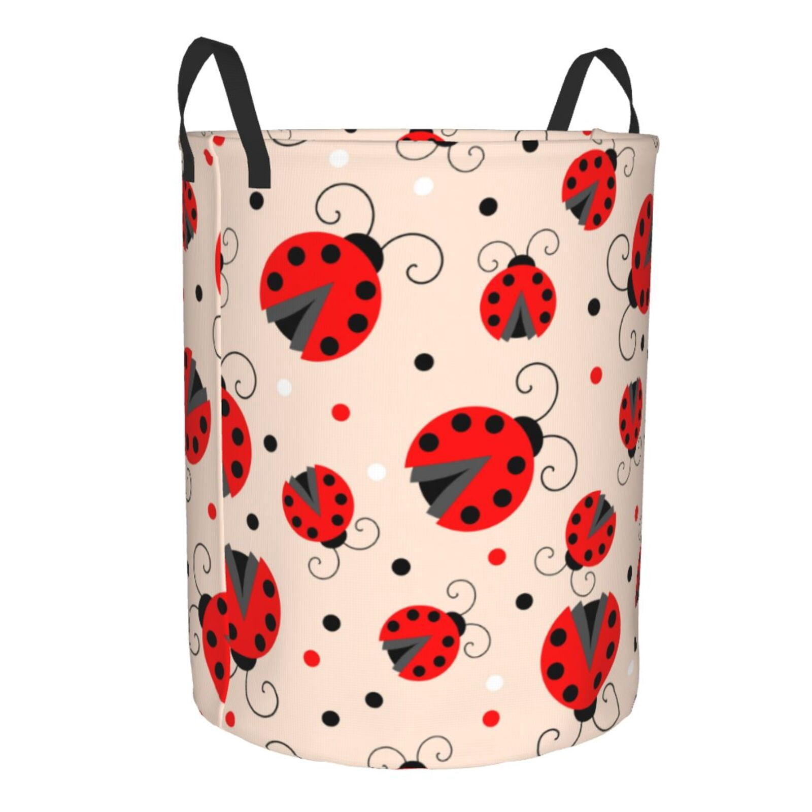Cauagu Red Ladybug for Laundry Basket,Collapsible Organizer Basket for ...