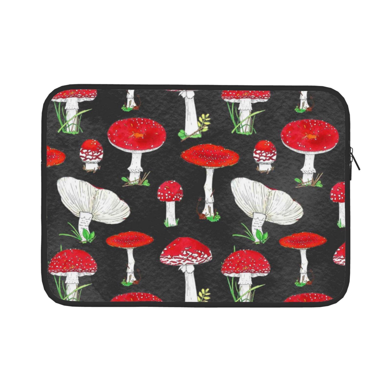 Cauagu Red Mushrooms Print Laptop Sleeve Case, Laptop Cover Portable ...