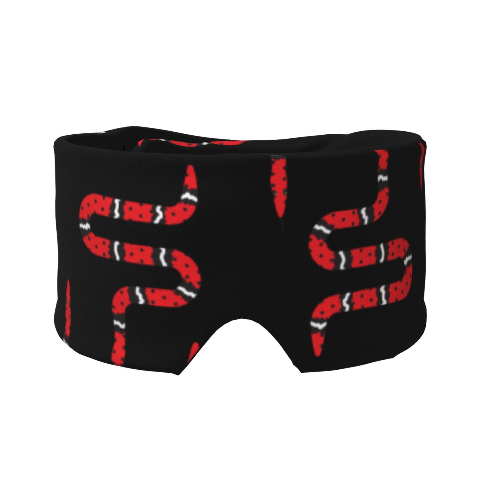 Cauagu Red Snake Print Blocking Sleep Eye Masks- Blackout Sleep Mask ...