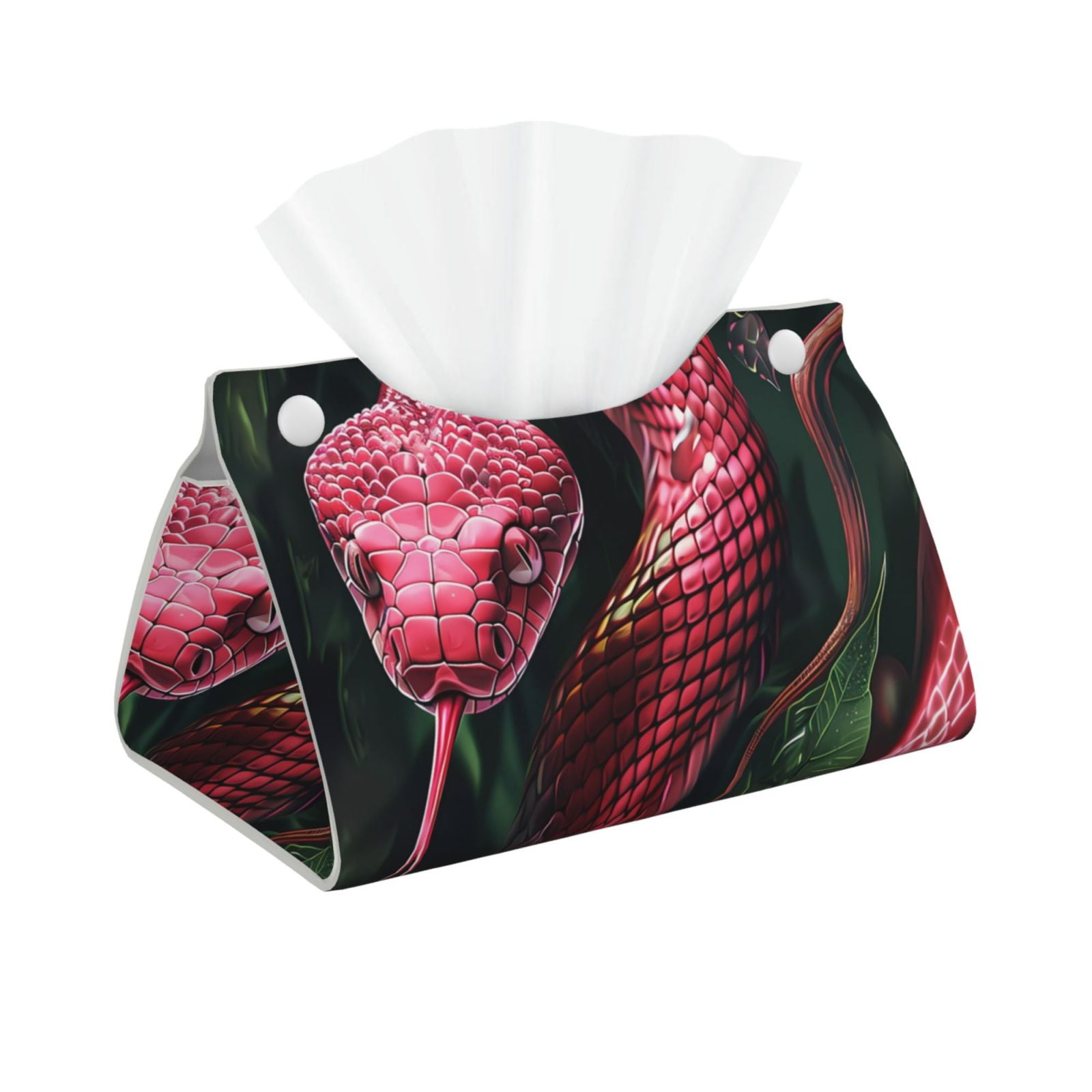 Cauagu Red Viper Jungle Intensity for Large Tissue Box Cover ...