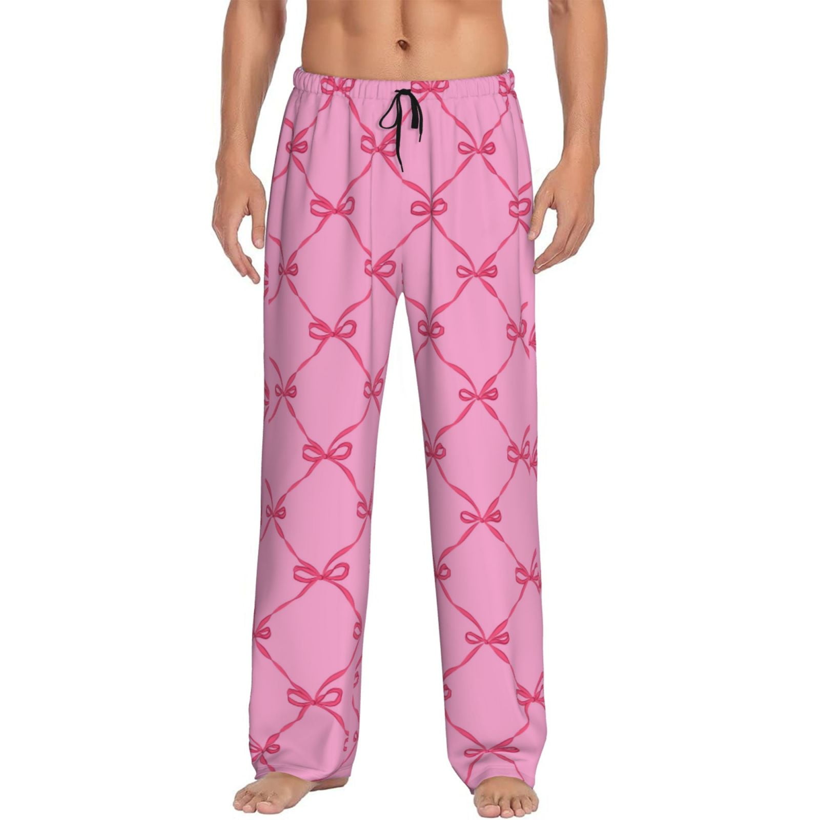 Cauagu Red ribbons Mens Pajama Pants Sleep & Lounge Pants,PJ Bottoms ...
