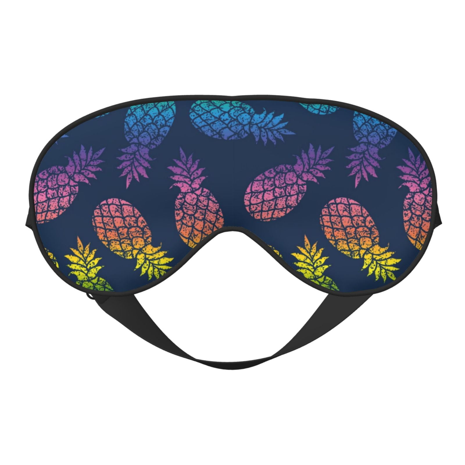 Cauagu Retro Bright Pineapple Print Sleep Eye Mask, Blindfold Eye Sleep ...
