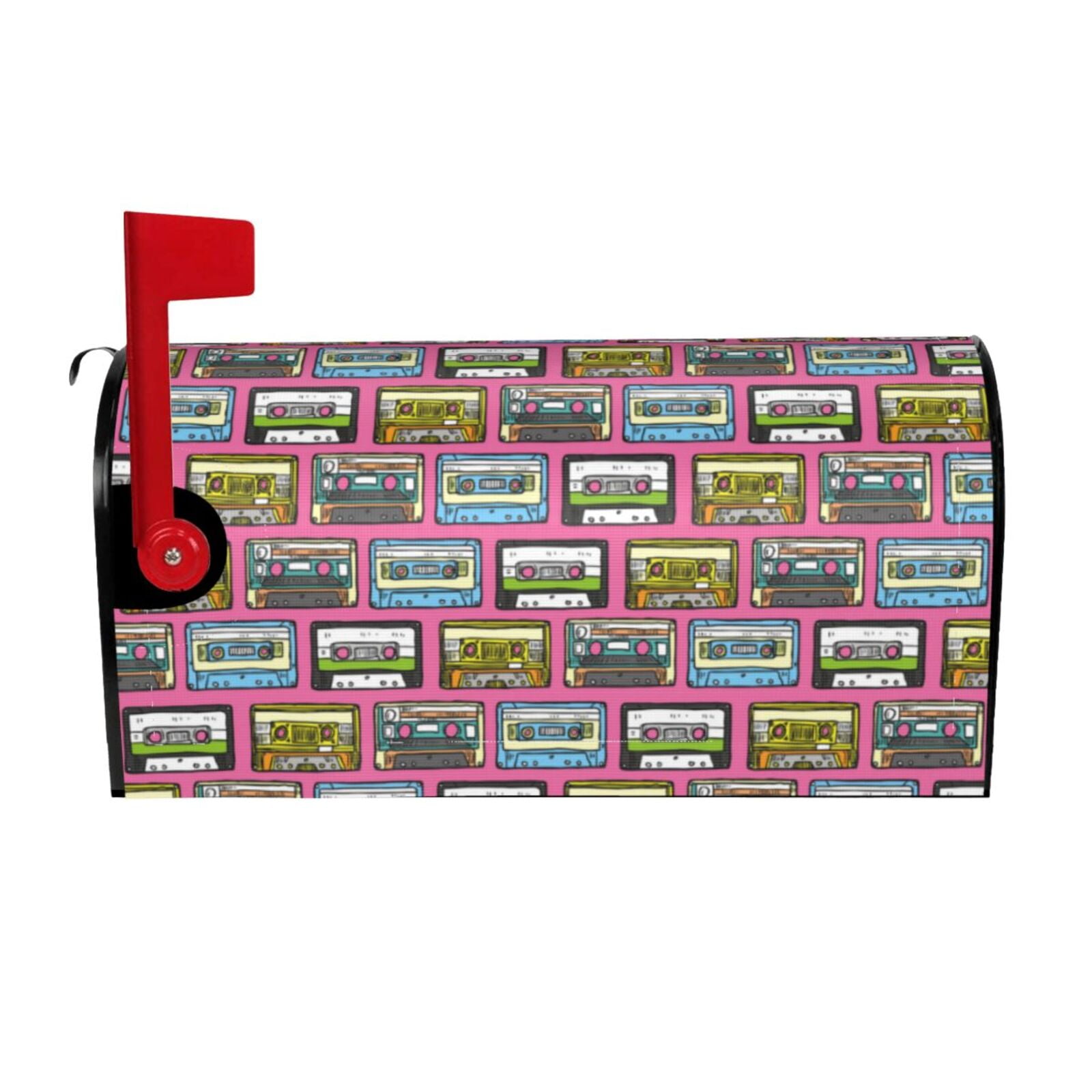 Cauagu Retro Cassette Pattern Magnetic Mailbox Covers, Mailbox Cover ...