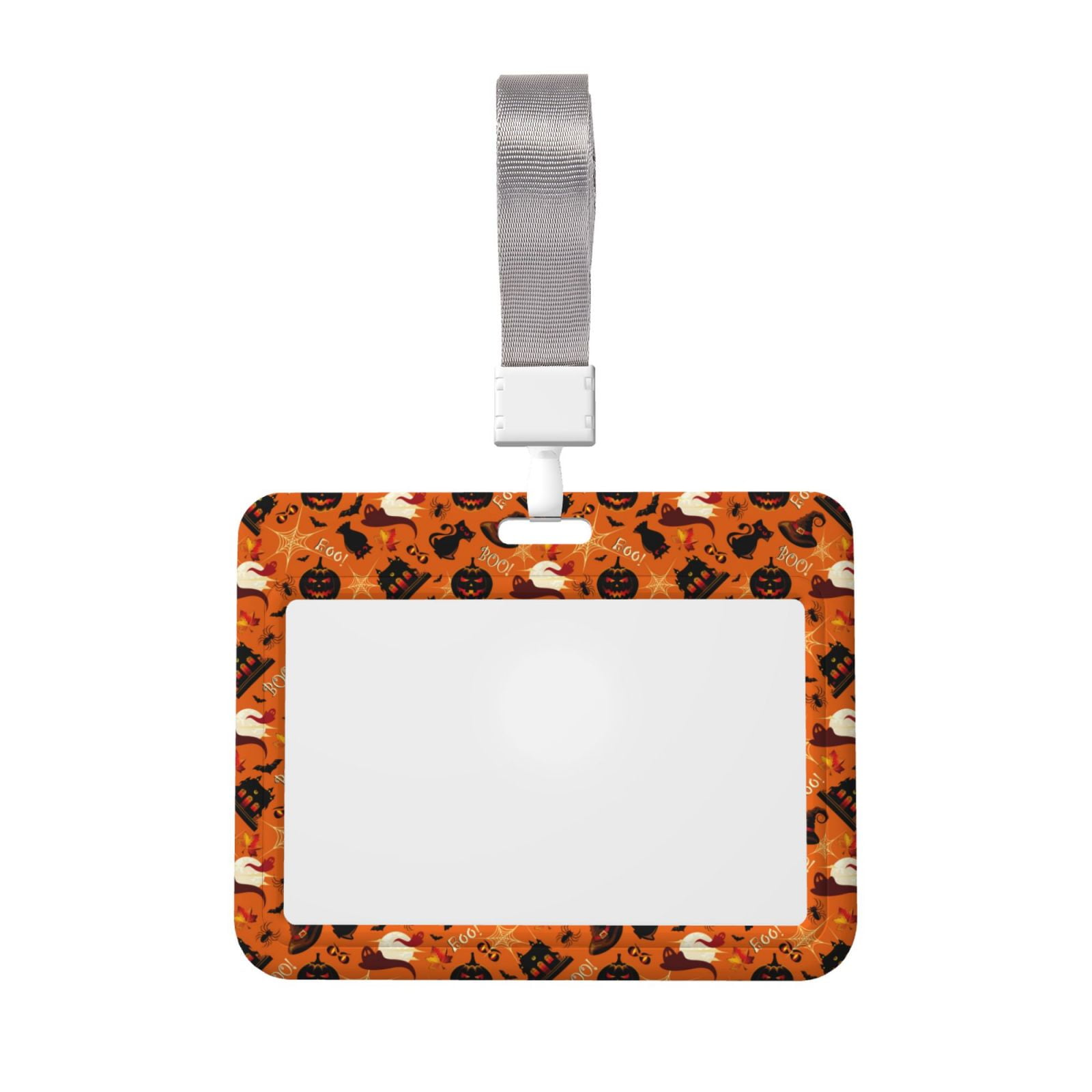 Cauagu Retro Halloween for ID Badge Holder,Badge Holder with Windows ...