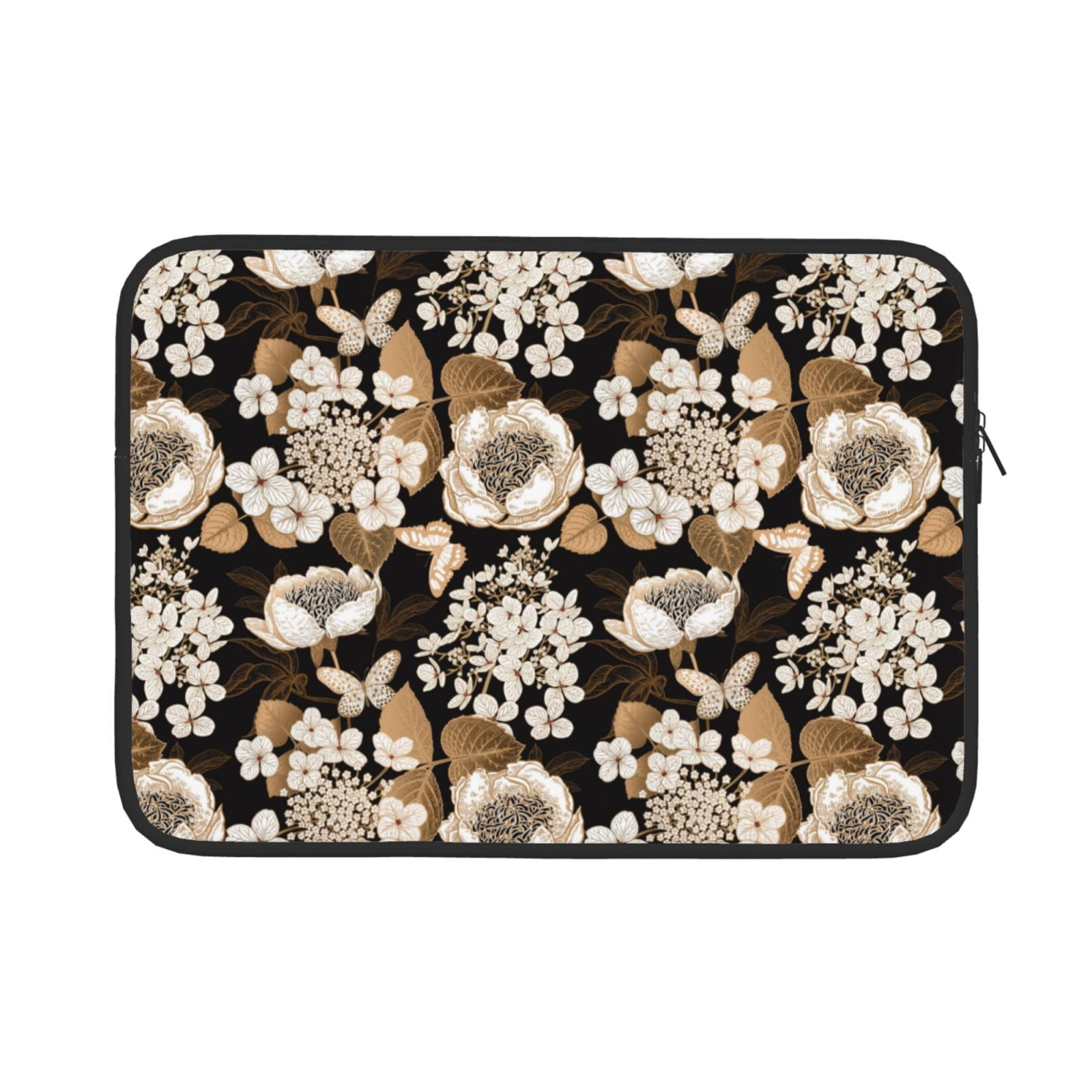 Cauagu Retro Hydrangeas Print Laptop Sleeve Case, Laptop Cover Portable ...