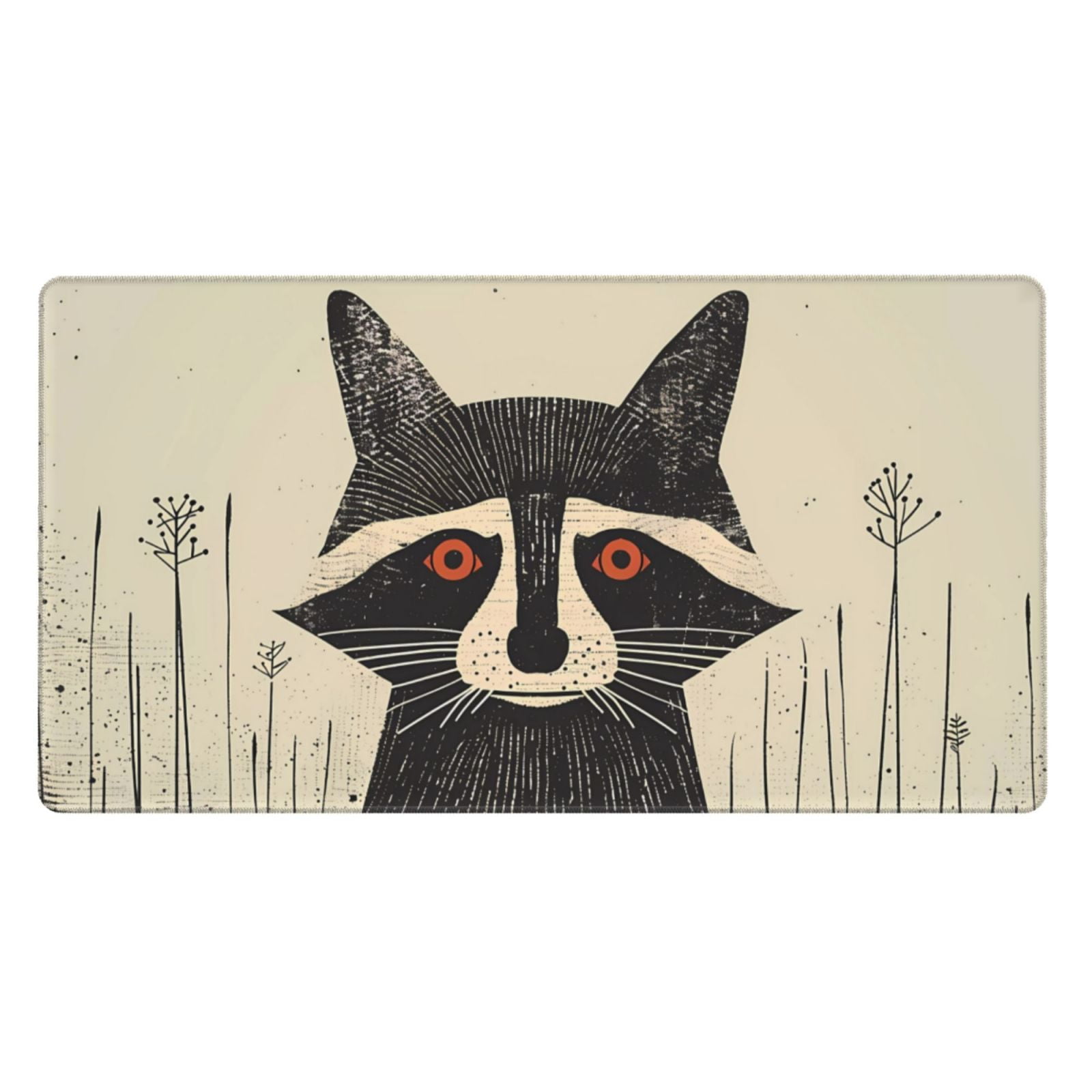 Cauagu Retro Raccoon Graphic Print for Large Mouse Pad,XXL Extended ...