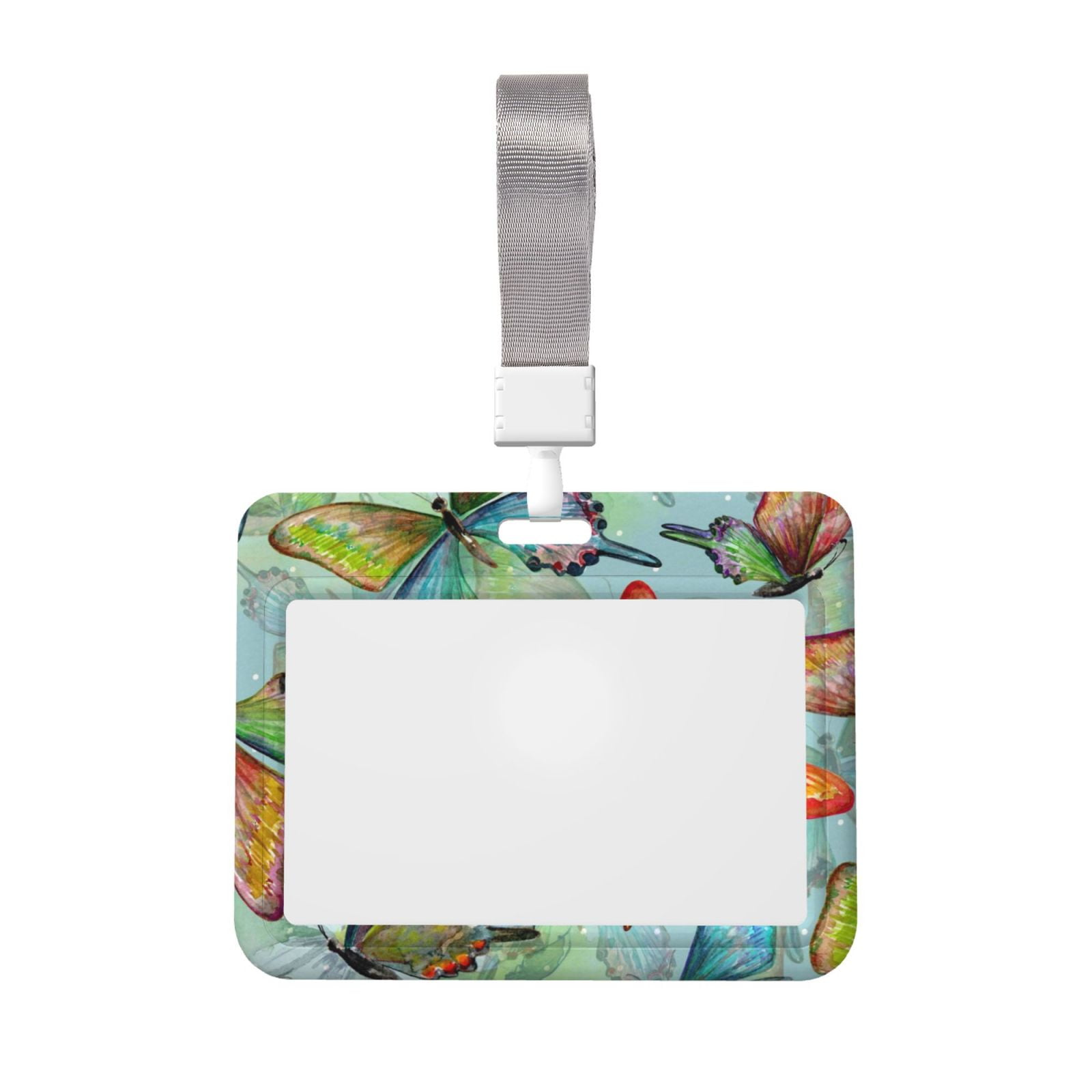 Cauagu Retro Seamless Flying Butterflies for ID Badge Holder,Badge ...