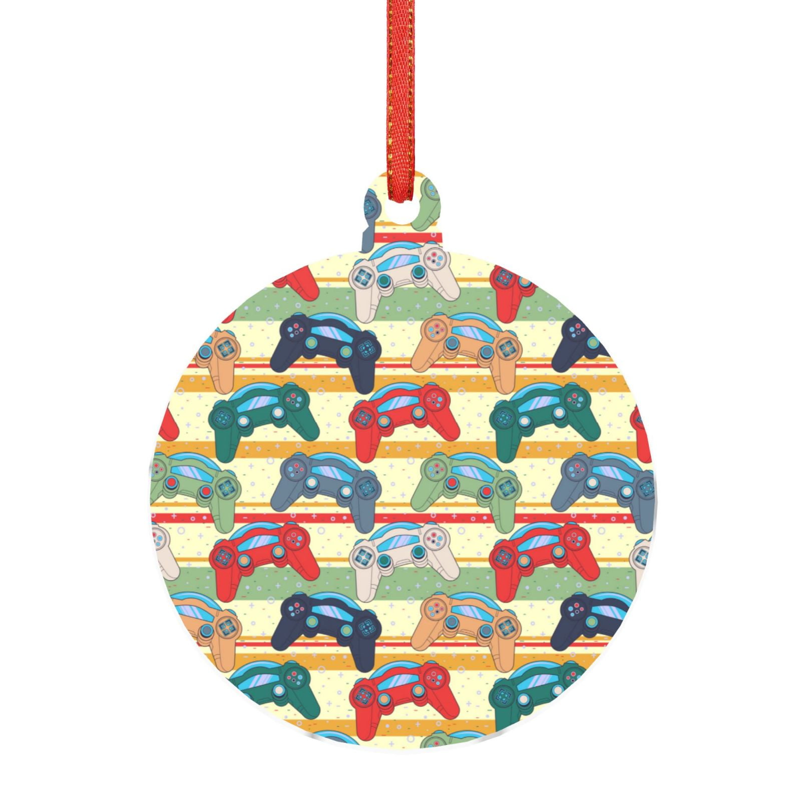 Cauagu Retro With Joysticks Pattern Acrylic Christmas Pendant,1-Pack ...
