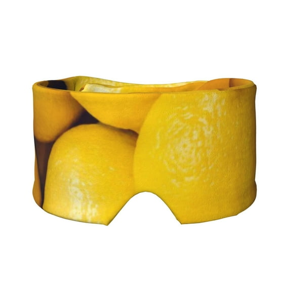 Cauagu Ripe Yellow Lemon Print Blocking Sleep Eye Masks- Blackout Sleep ...