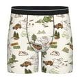 Cauagu Road Trip Print Men's Boxer Briefs, Funny & Cute Underwear ...