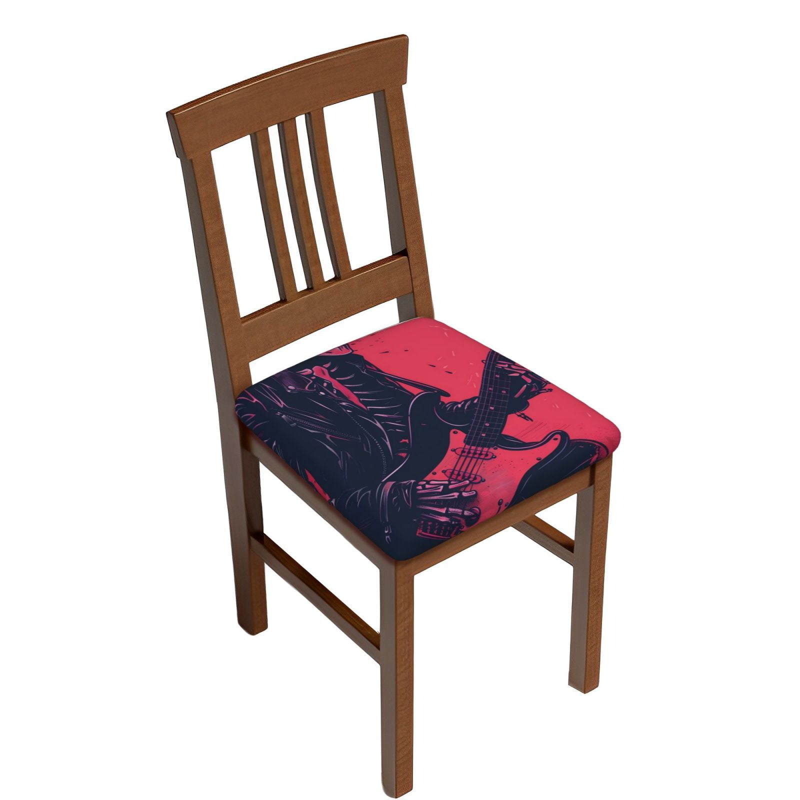 Cauagu Rock Skull Guitarist for Dining Chair Seat Covers,Slipcovers ...