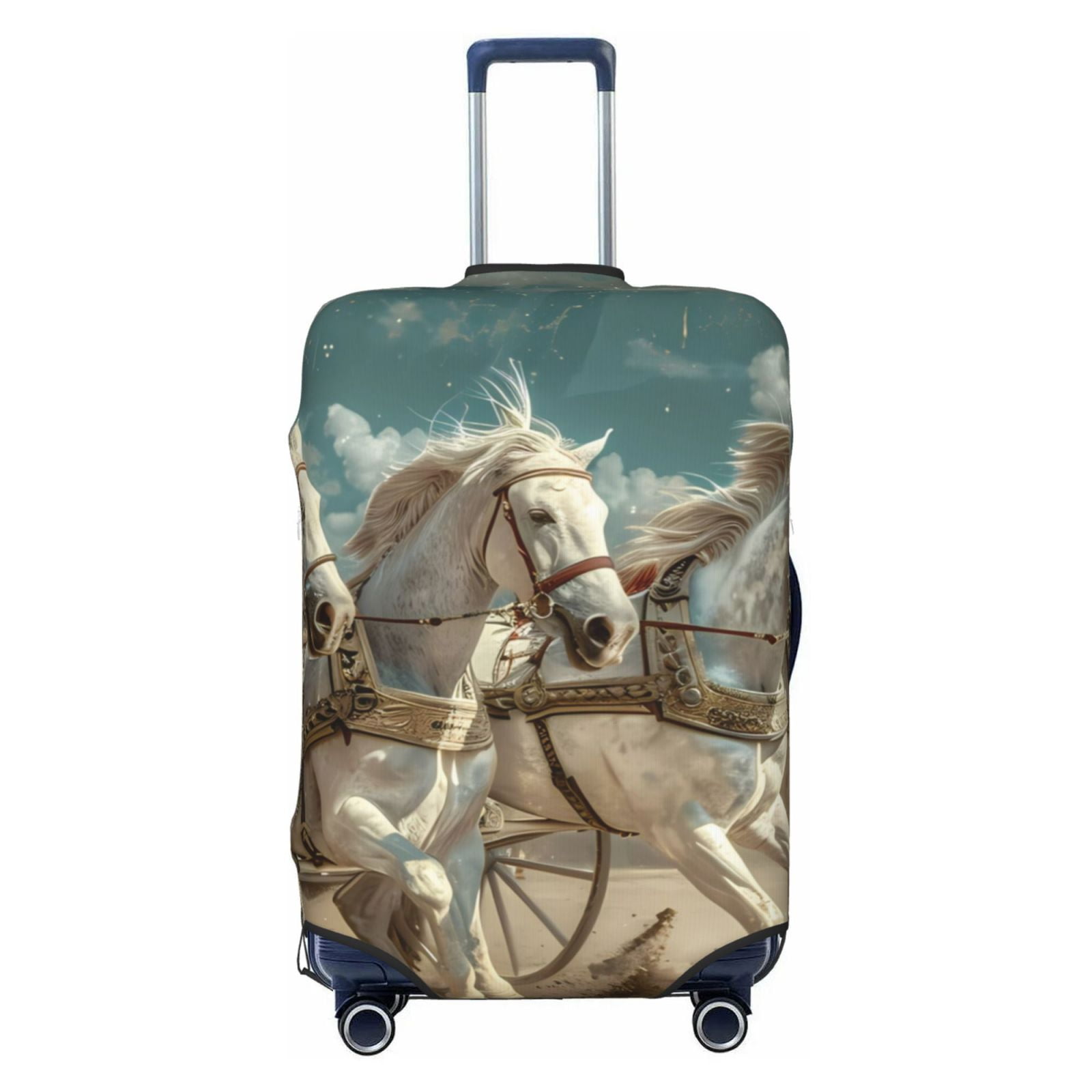 Cauagu Roman Chariot Horse Race Print Travel Luggage Cover,Travel Dust ...