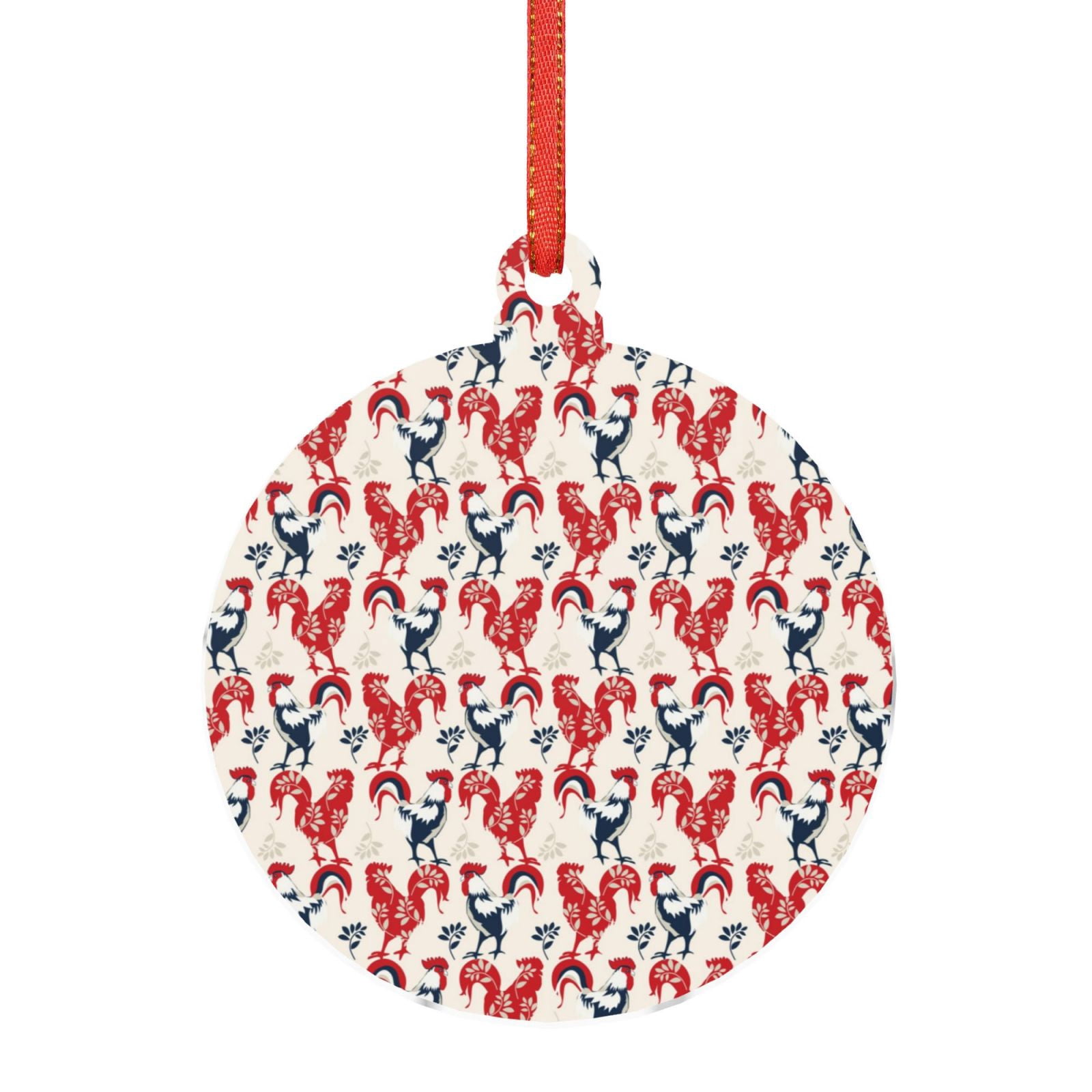 Cauagu Roosters Pattern Acrylic Christmas Pendant,1-Pack Christmas ...